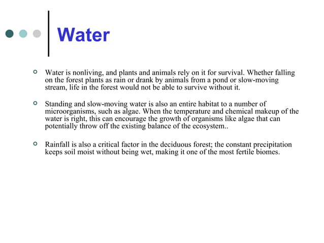 Deciduous forest biotic and abiotic | PPT