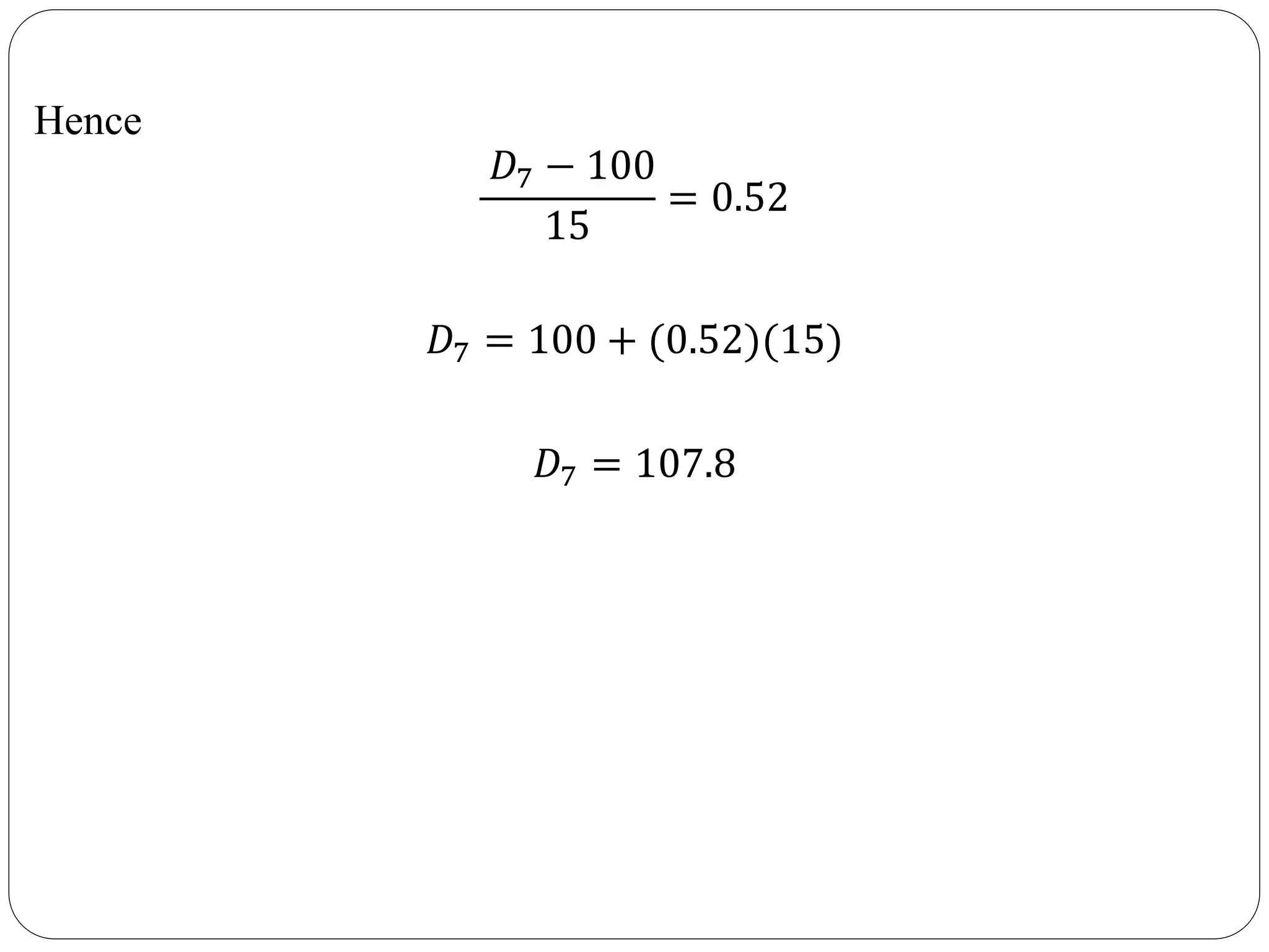 Deciles by using normal distribution | PPT
