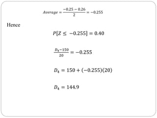Deciles by using normal distribution | PPT