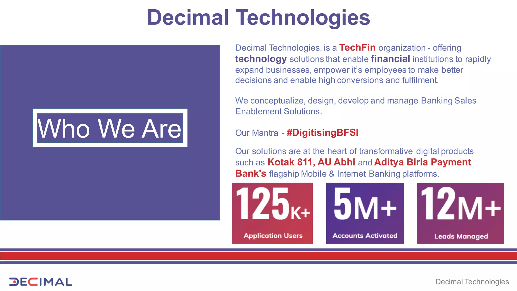 Decimal Technologies - An Introduction | PPT