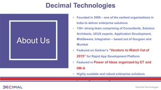 Decimal Technologies - An Introduction | PPT
