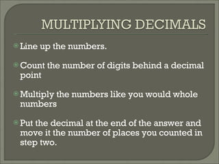 Decimal Review | PPT
