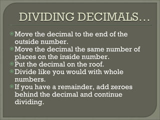 Decimal Review | PPT