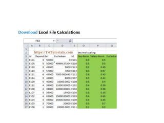 Decimal scaling-normalization-slides-presentation | PPT