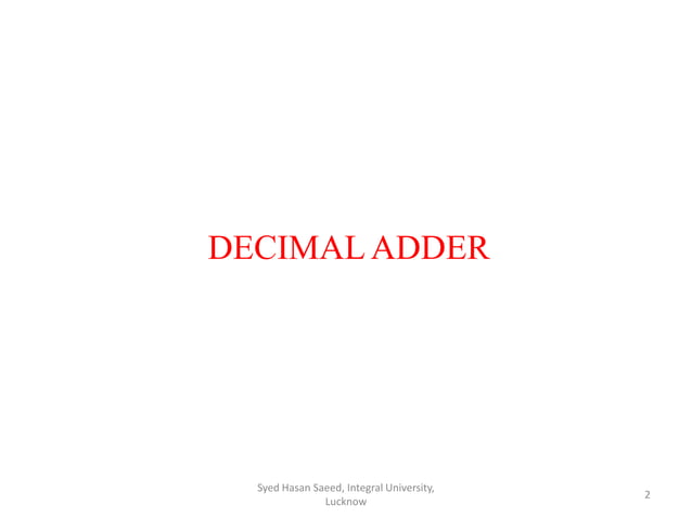Decimal adder | PDF | Programming Languages | Computing
