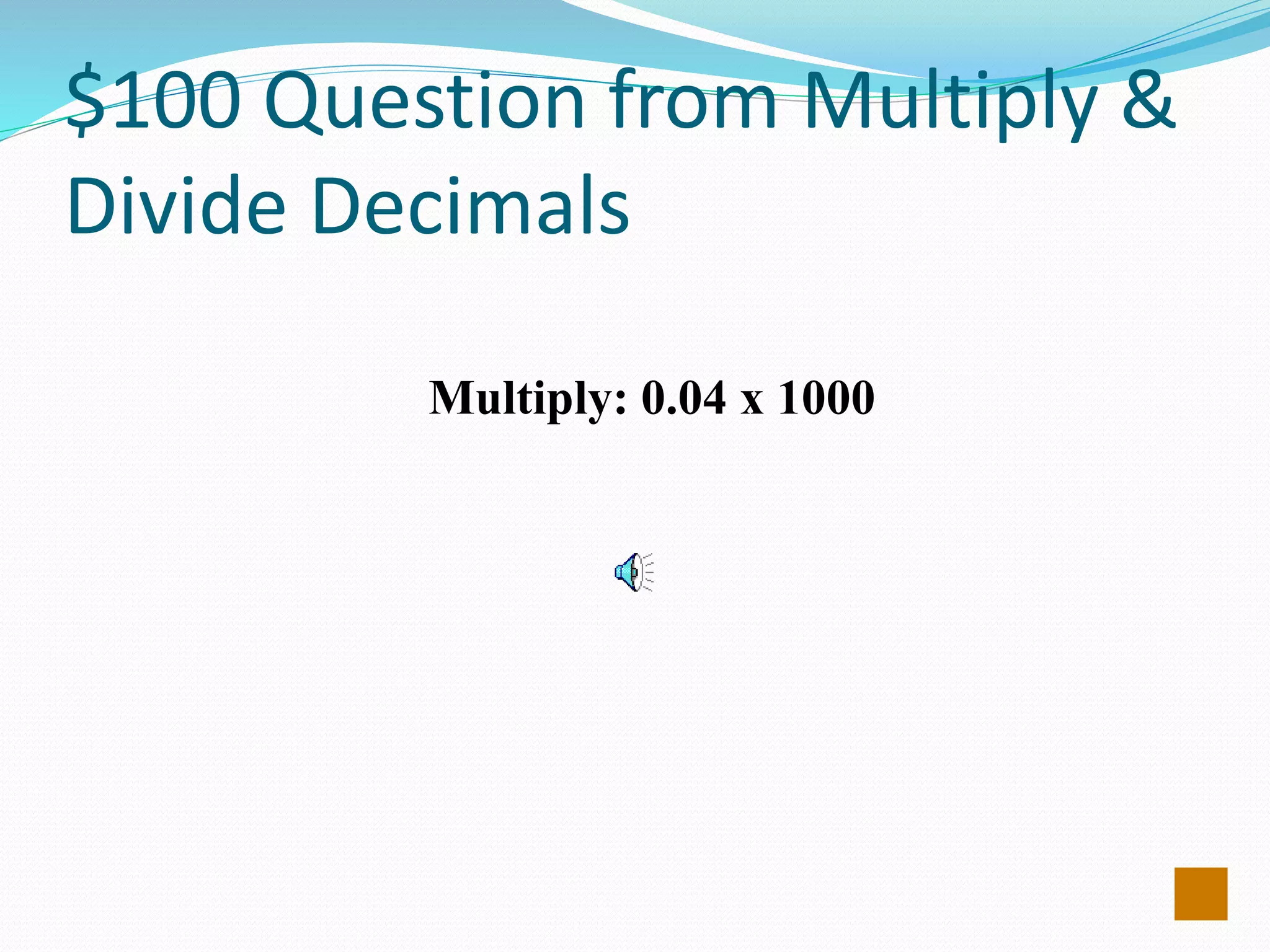 Decimal and Fraction Jeopardy - A Game for Developmental Math | PPTX