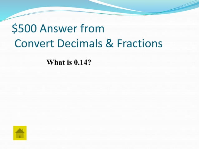 Decimal and Fraction Jeopardy - A Game for Developmental Math | PPTX ...