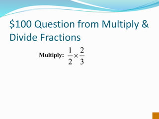 Decimal and Fraction Jeopardy - A Game for Developmental Math | PPTX