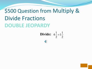 Decimal and Fraction Jeopardy - A Game for Developmental Math | PPTX