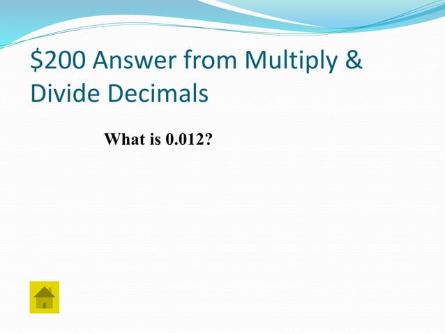 Decimal and Fraction Jeopardy - A Game for Developmental Math | PPTX ...