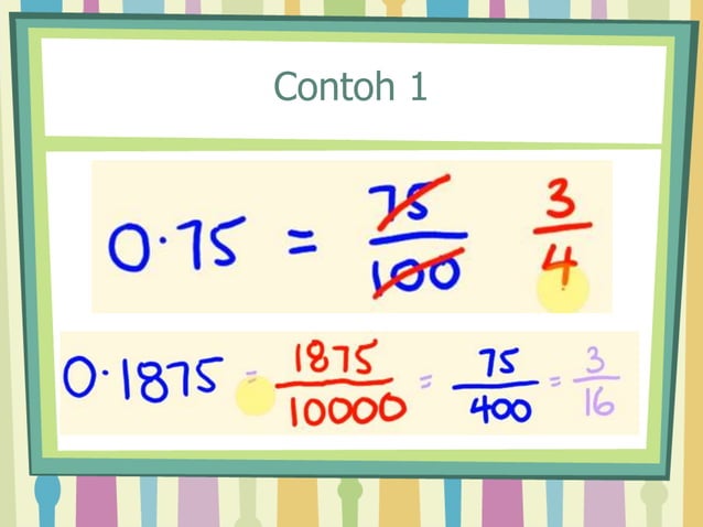 Decimal into fraction nia | PPTX