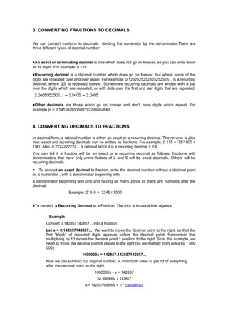 Decimalnumbers | DOC