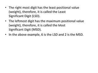 Decimal number system | PPTX
