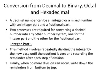 Decimal number system | PPTX