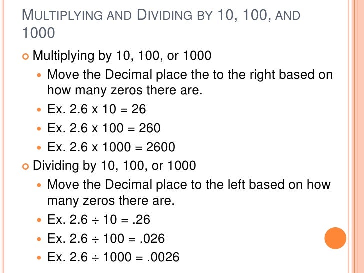 Multiplying Decimals Multiplying Decimals