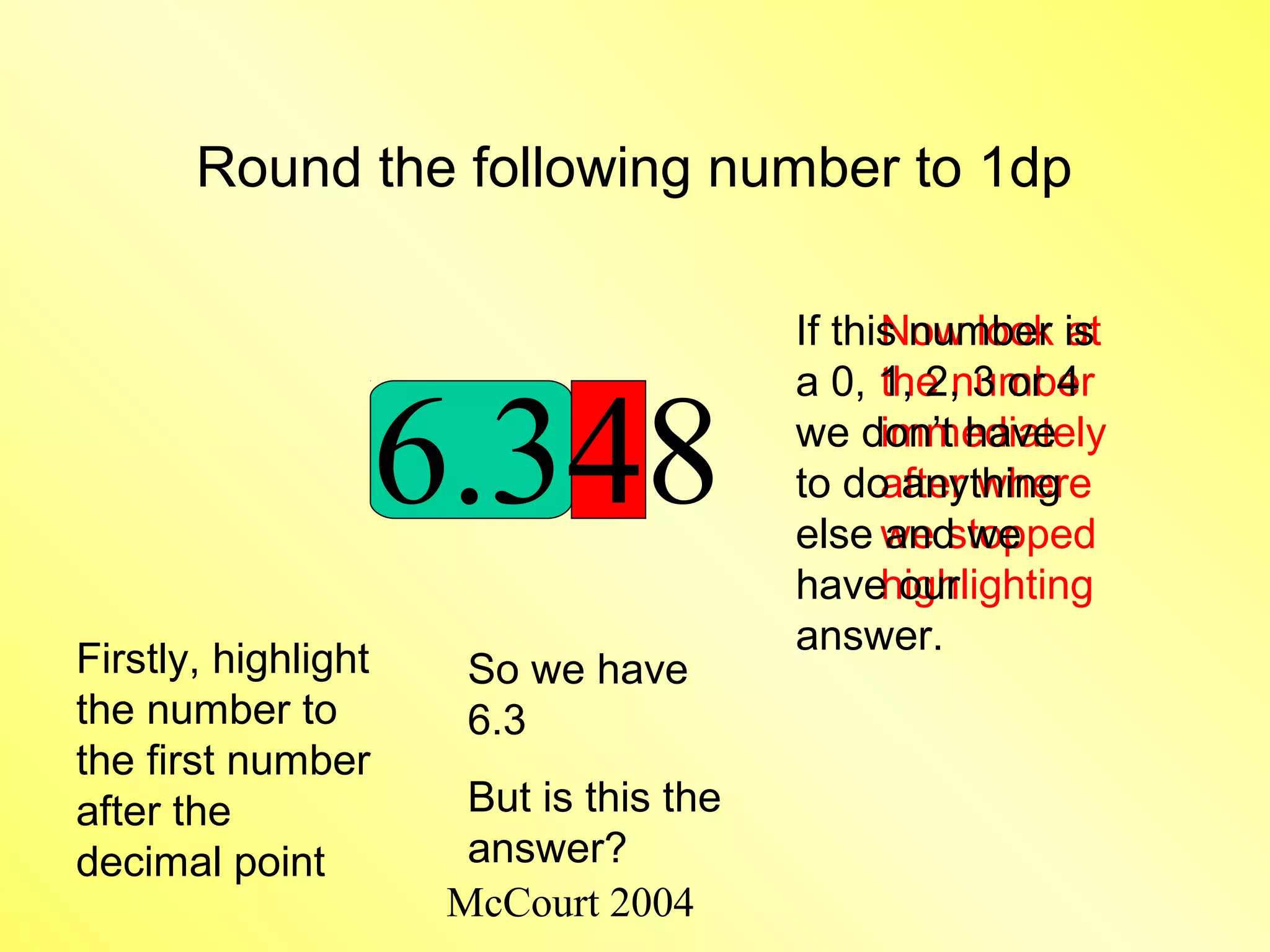 Decimal places | PPT