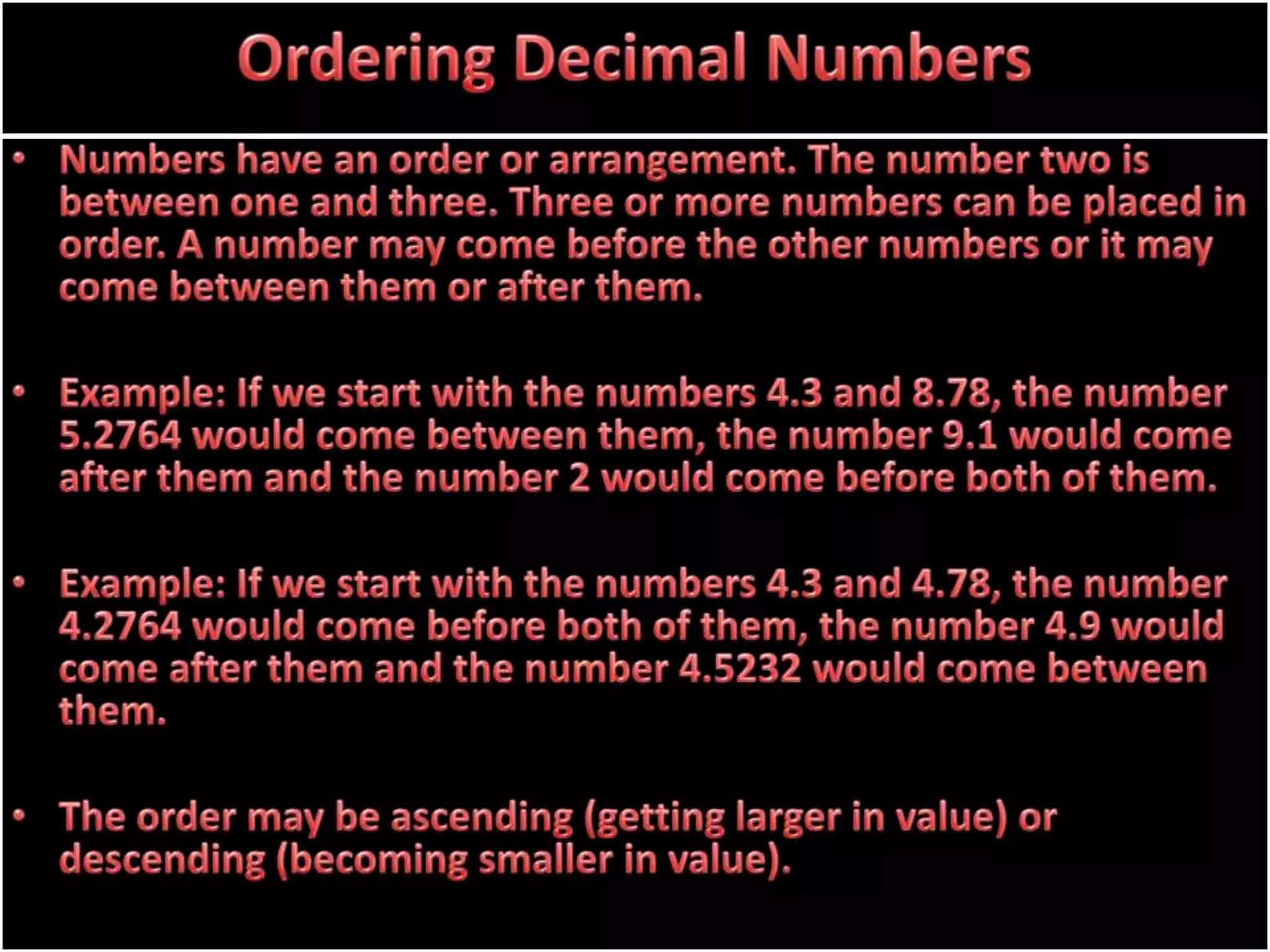 Decimal powerpoint presentation | PPTX