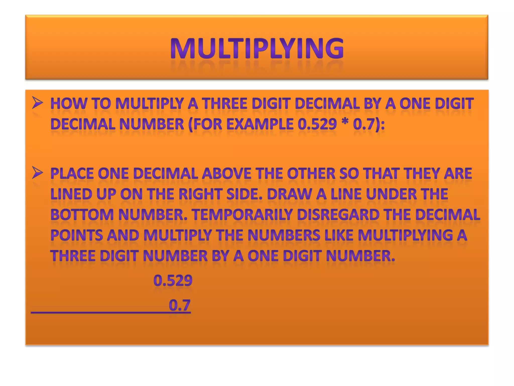 Decimal powerpoint presentation | PPTX