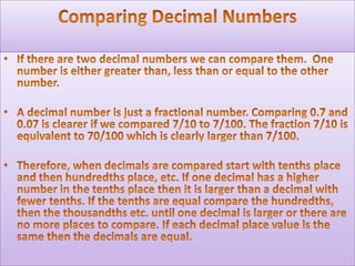 Decimal powerpoint presentation | PPTX