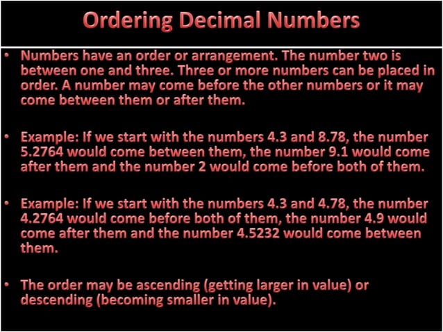 Decimal powerpoint presentation | PPTX