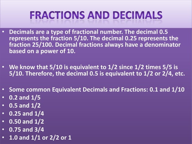 Decimal powerpoint presentation | PPTX