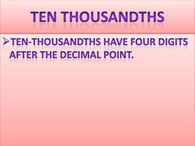 Decimal powerpoint presentation | PPTX