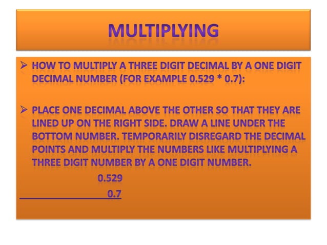 Decimal powerpoint presentation | PPTX