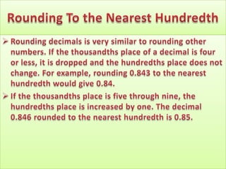 Decimal powerpoint presentation | PPTX