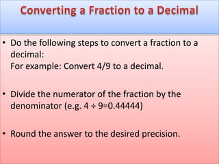 Decimal powerpoint presentation | PPT