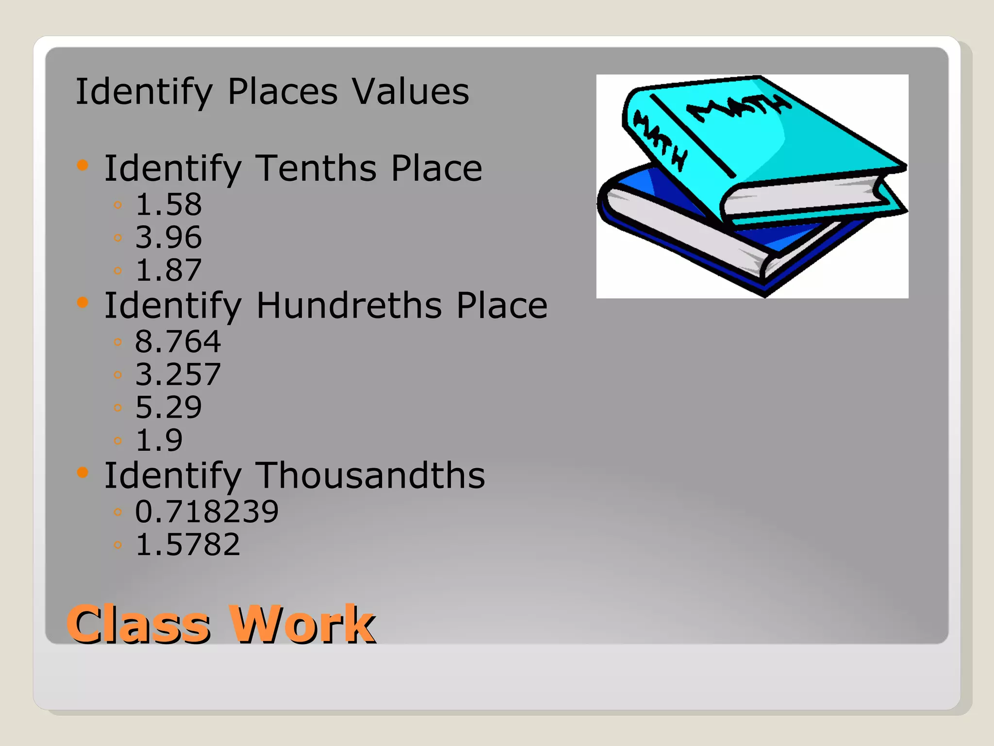 Decimal Presentation | PPT