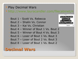 Decimal Presentation | PPT