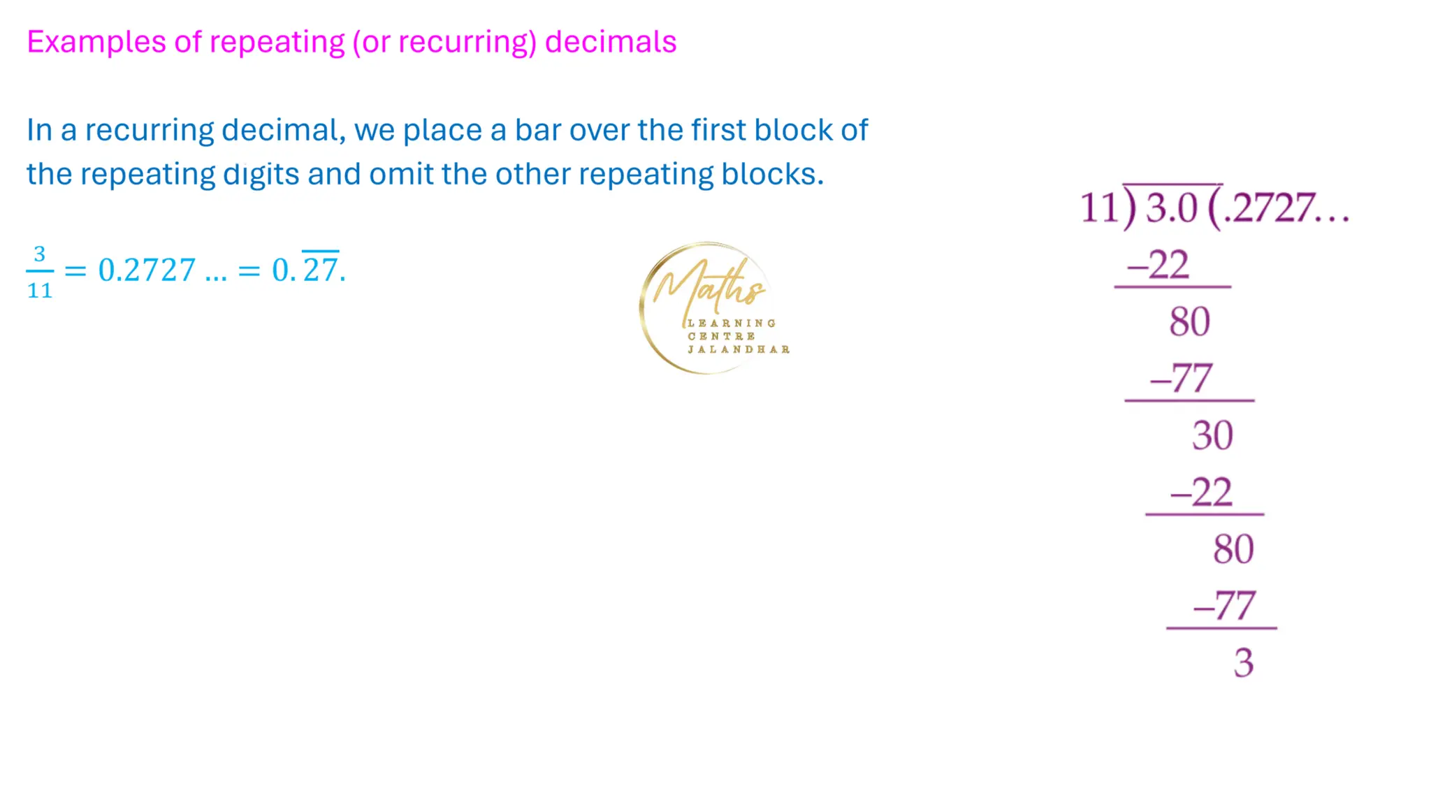 Decimal Representation of rational numbers | PDF
