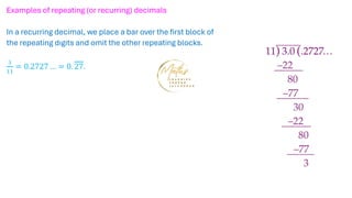Decimal Representation of rational numbers | PDF