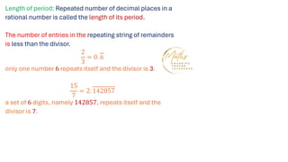 Decimal Representation of rational numbers | PDF