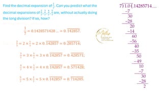 Decimal Representation of rational numbers | PPT | Free Download