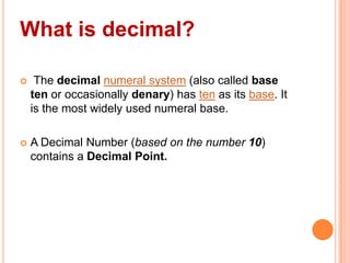 Decimals | PPT