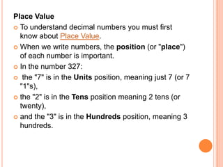 Decimals | PPT