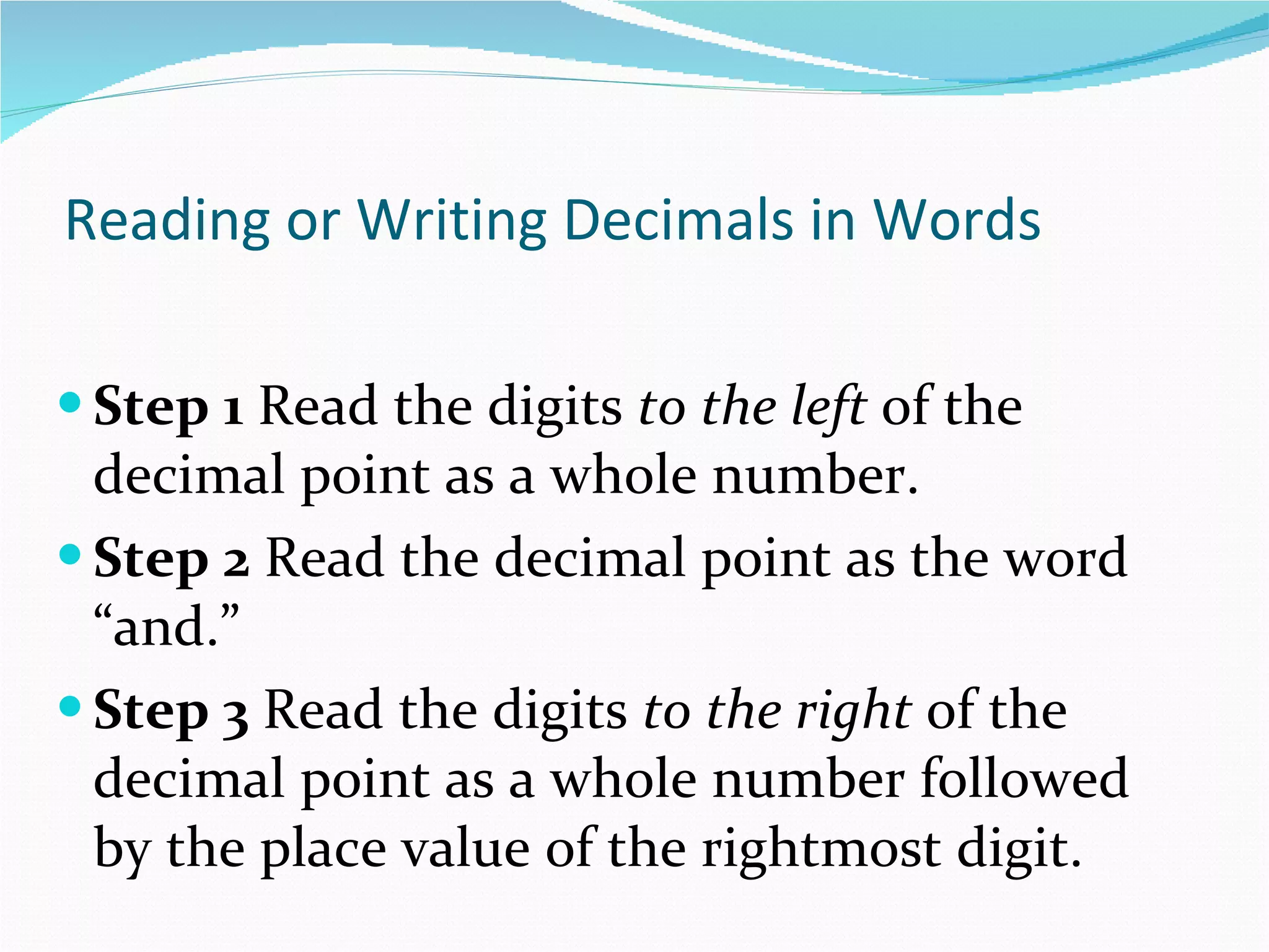 Decimals | PPT