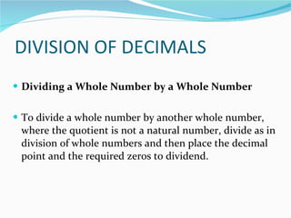 Decimals | PPT