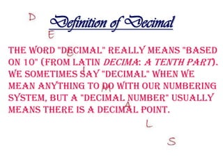Decimals | PPTX
