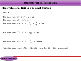 DecimalsFraction | PPTX