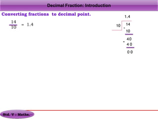 DecimalsFraction | PPTX