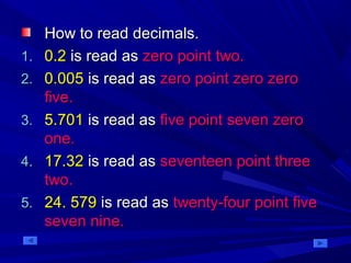 Decimals | PPT