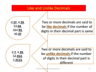 Decimals | PPT