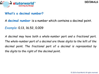 Decimals | PPTX