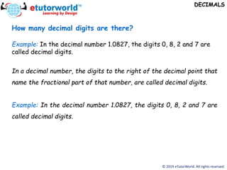 Decimals | PPTX | Physics | Science