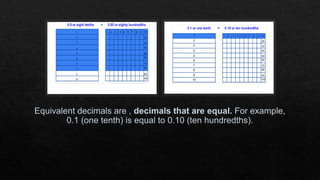 A Presentation on Decimals | PPT