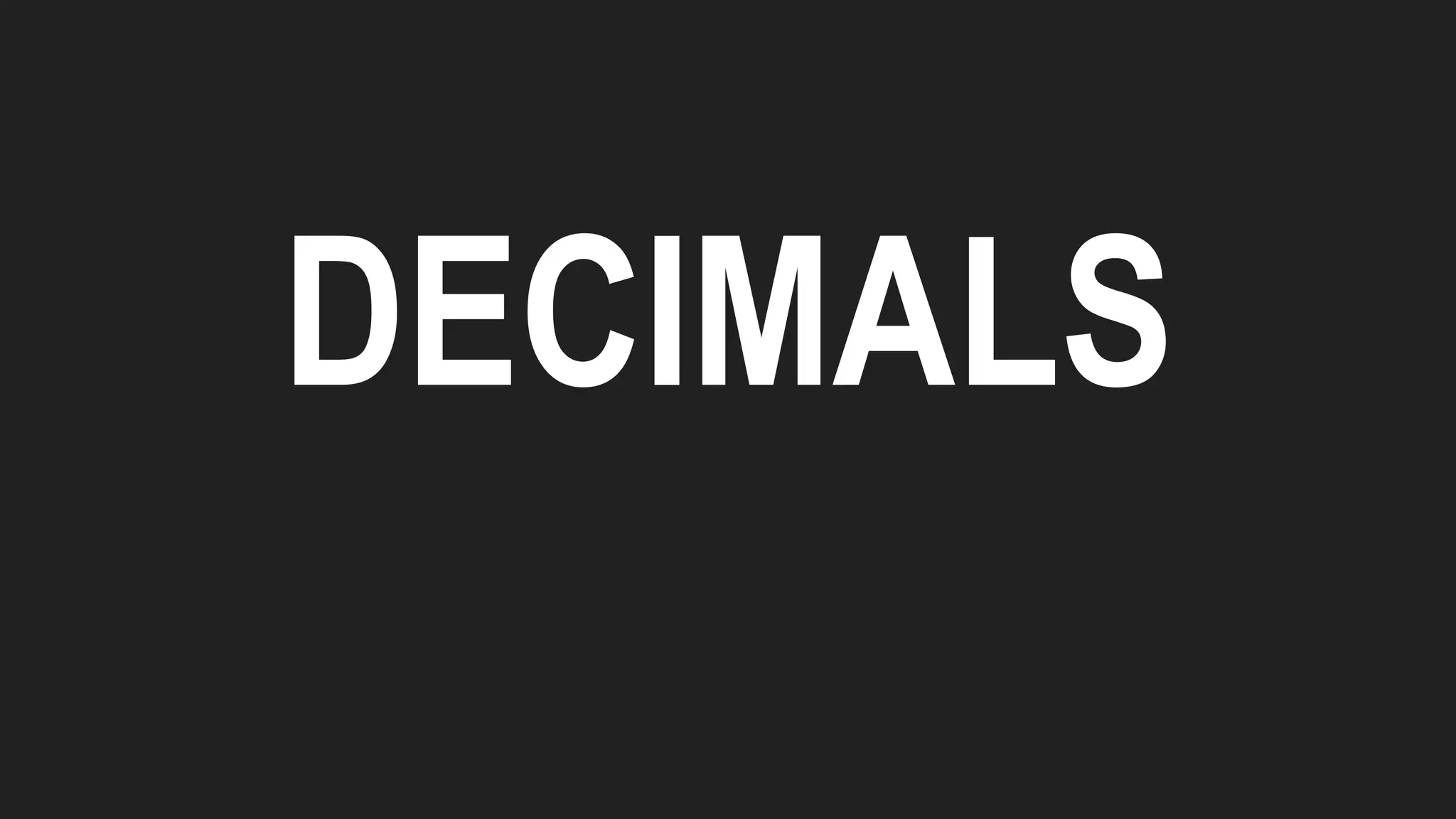 Decimals | PPTX