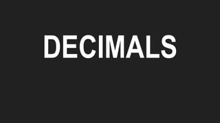 Decimals | PPTX
