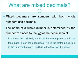 Decimals | PPT